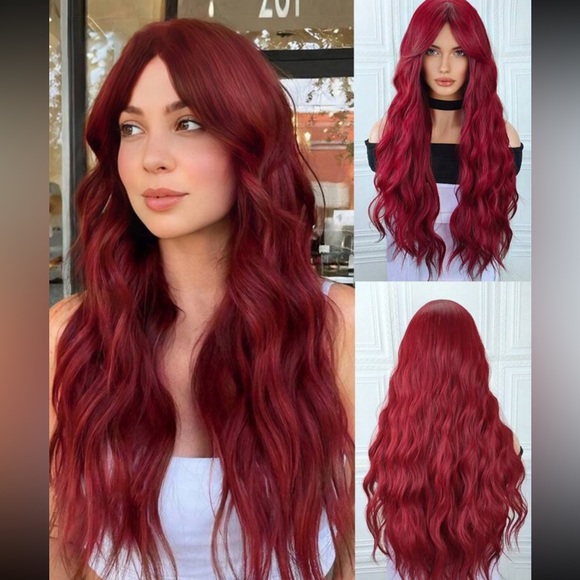 Rebellious Rose | Hair | Red Wig With Bangs Long Red Wigs For Women 32 ...